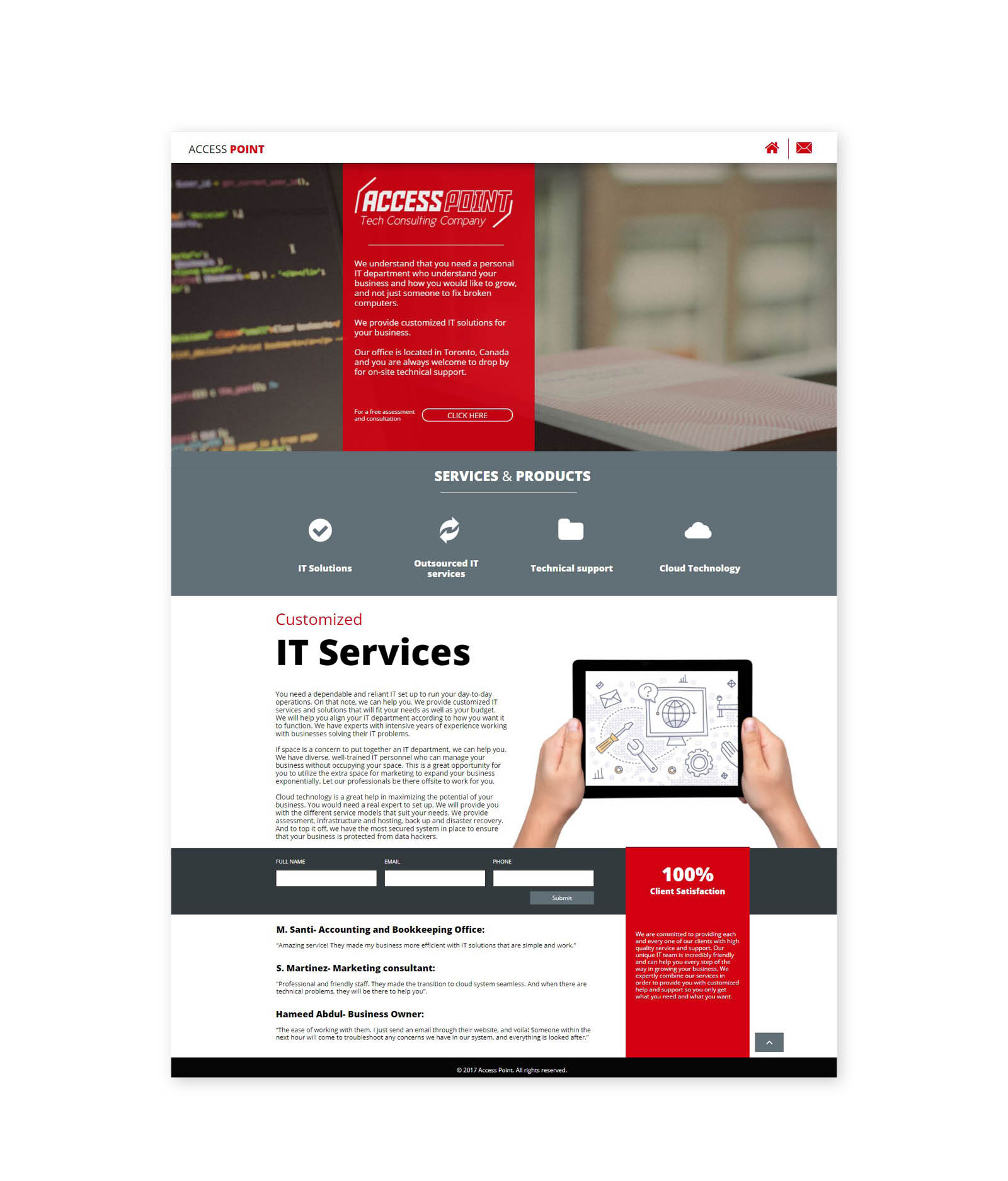 Access Point Consulting, Web Design – josh duan